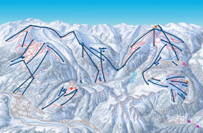 Pistekaart - Gerlos - Königsleiten