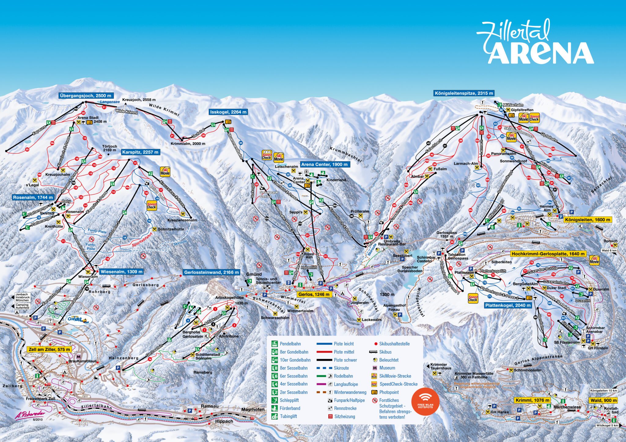 Welkom in Gerlos - skigebied met 150 km piste